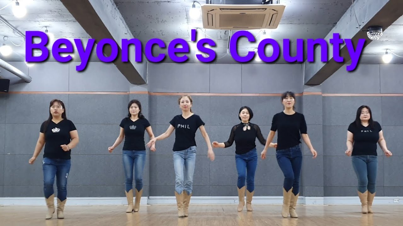 Beyonce's Country line dance(High Beginner / Improver) Demo - YouTube