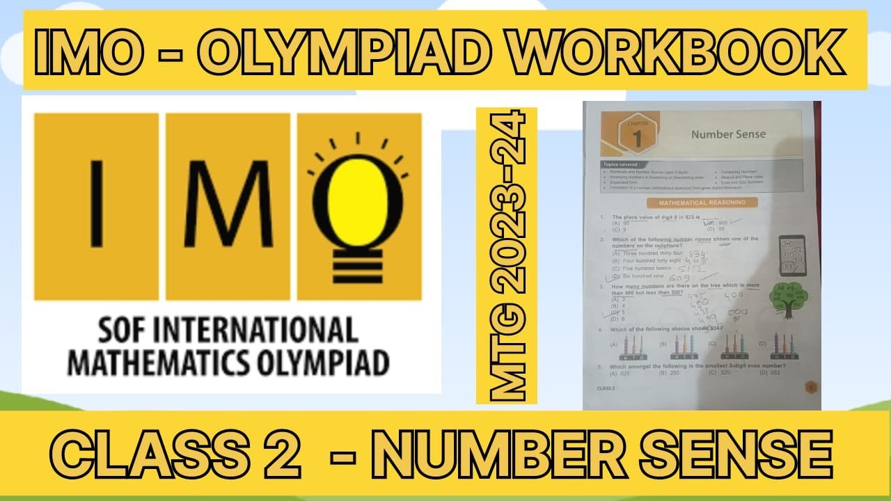 Class 2 IMO | chapter 1: Number Sense | #SOF #IMO | #IMO work book 2023 ...