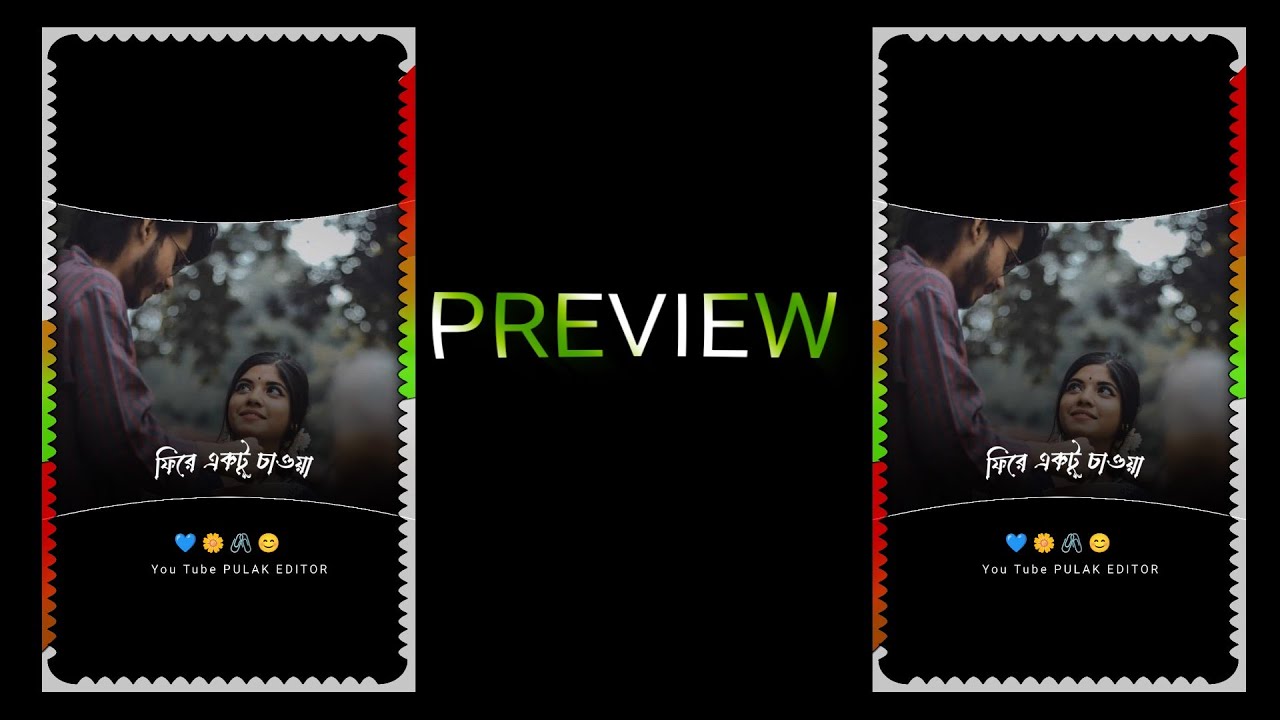 old Bengali lofi song 4K status editing zone Beat Mark BY PULAK EDITOR😍 ...