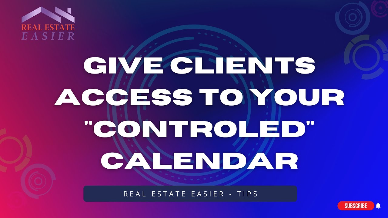 Give Calendar Access To Your Clients - Control Your Time! - YouTube