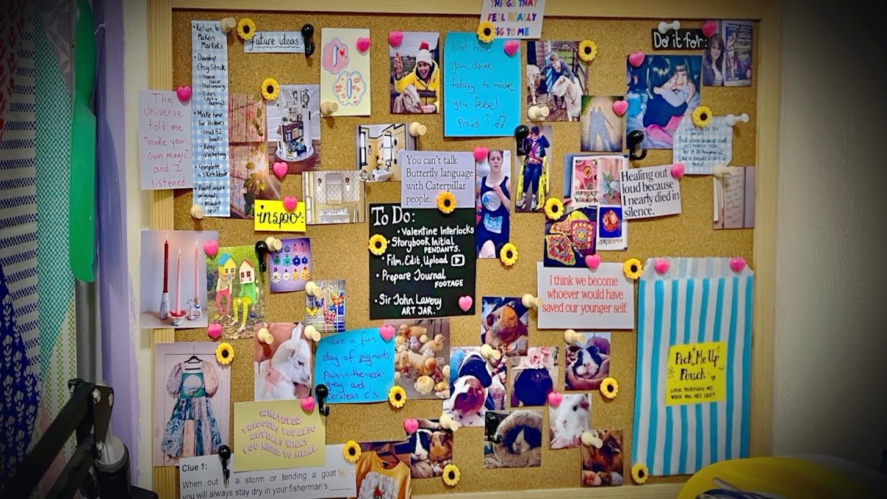 Making An *Aesthetic* Mood Board For My Art Studio | 2025 Goals - YouTube