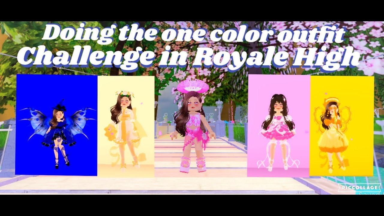 ♡Doing the One color outfit challenge in Royale High♡ - YouTube