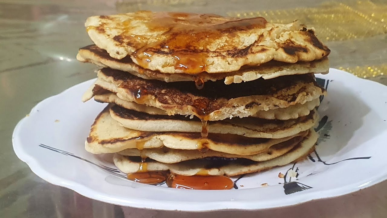 PAN CAKES at home eat and yummy recipe ...must try this at home - YouTube
