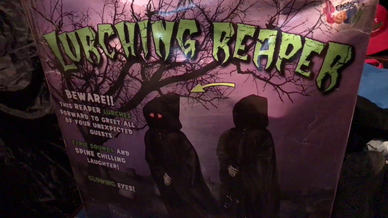 Tekky Toys Lurching Reaper Halloween animatronic 2012 - YouTube