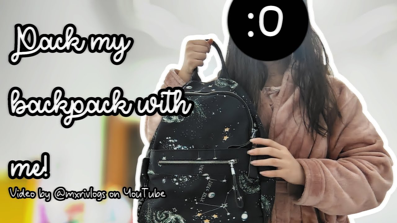 ꒰🎒꒱ Pack my backpack with me! | ASMR, no BGM, no talking - YouTube