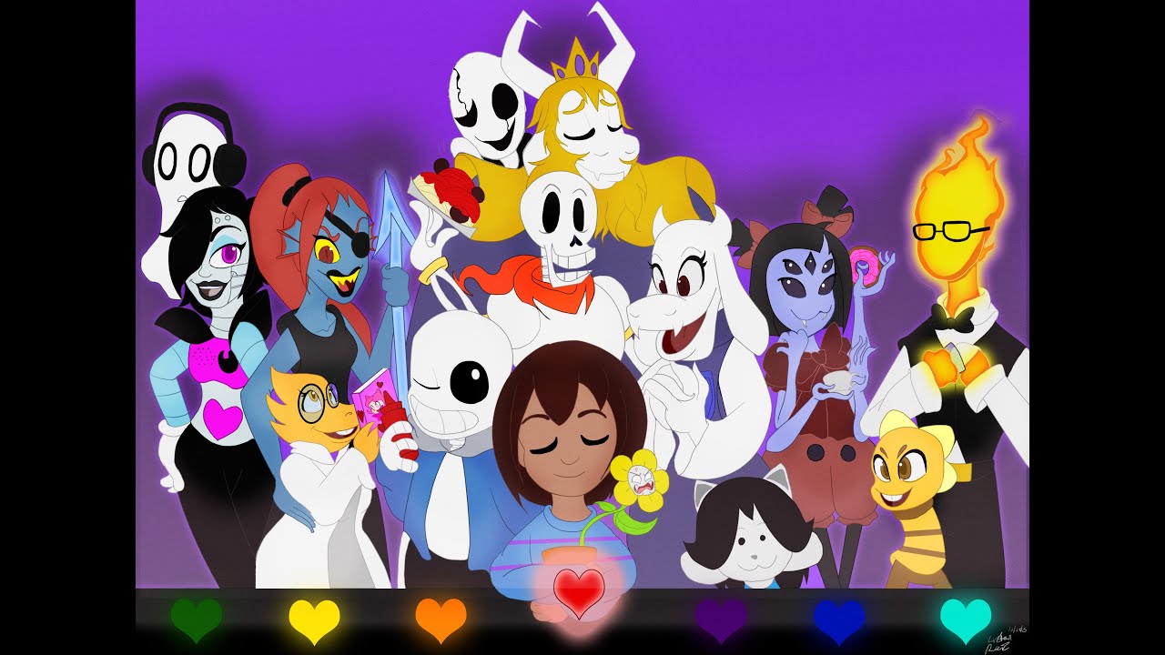 Undertale - One Happy Family [Speedpaint] - YouTube