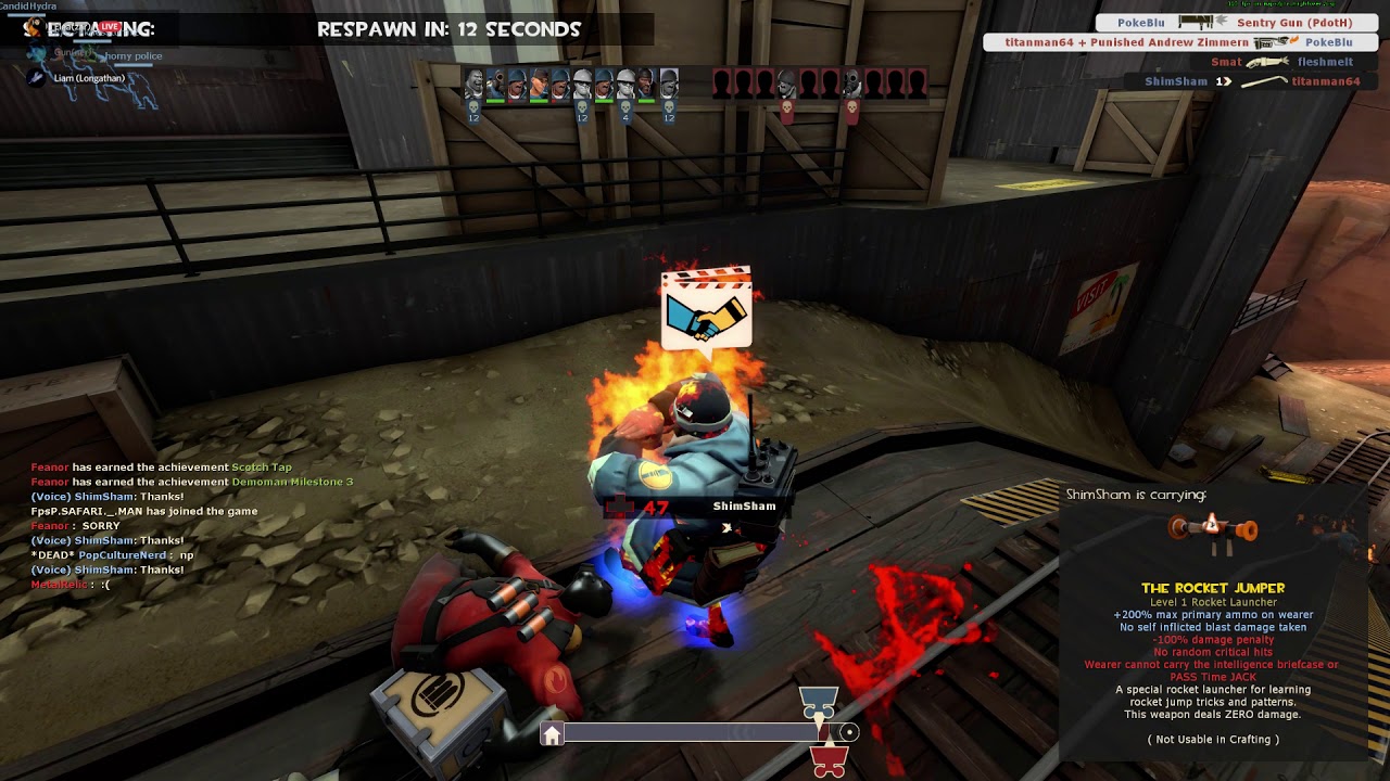 pyro tf2 dies - YouTube