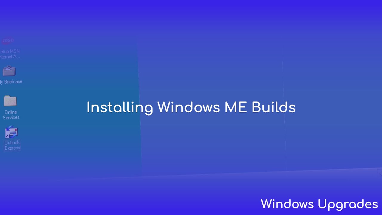 Installing Windows ME Builds - YouTube