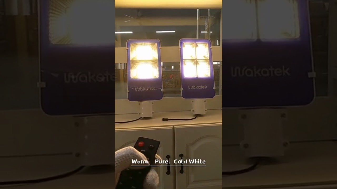 WAKATEK SOLAR WK XD 200W Tri-colors adjustable Solar street lights ...