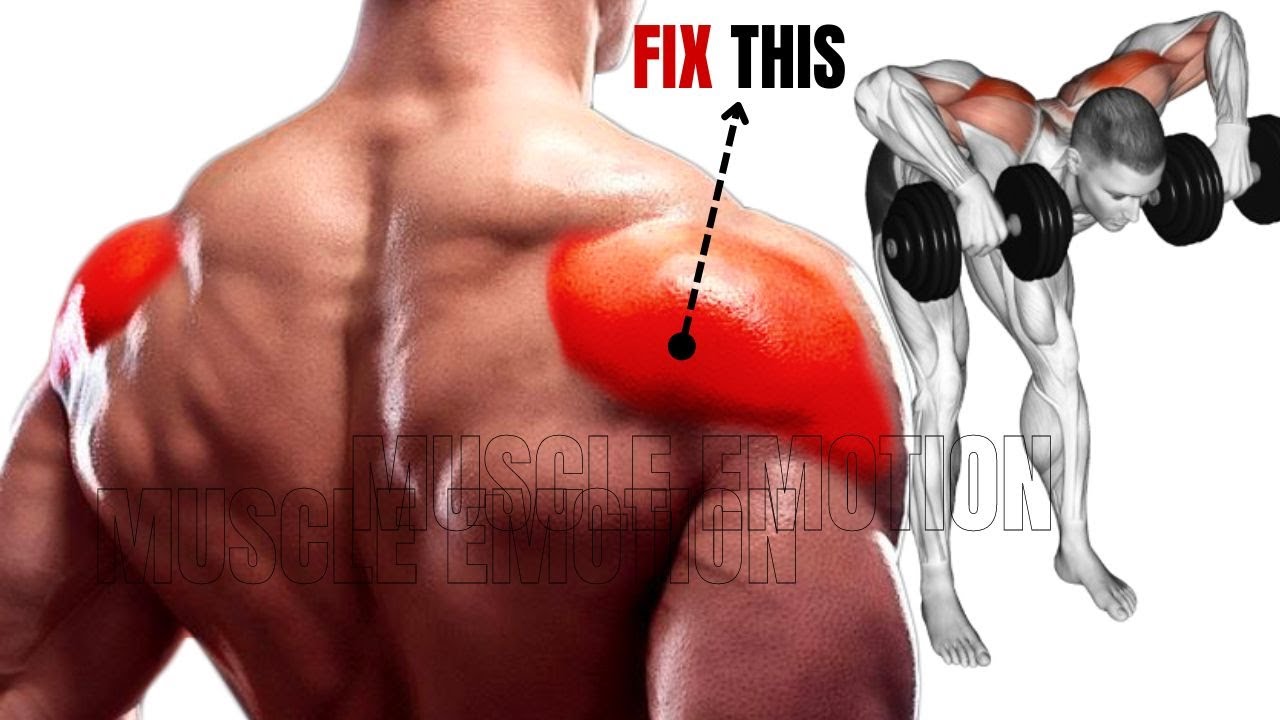 5 BEST REAR DELTOID EXERCISES WITH DUMBBELLS ONLY AT HOME - YouTube