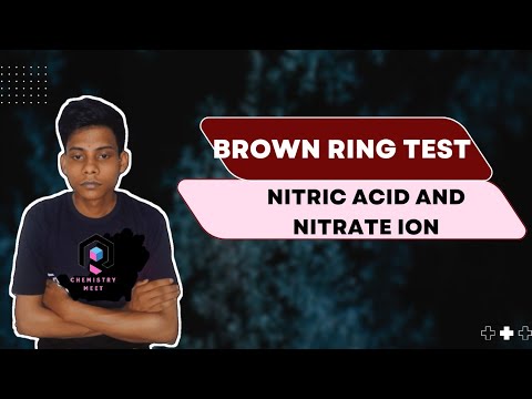 Brown ring test of nitric acid and nitret ion - YouTube