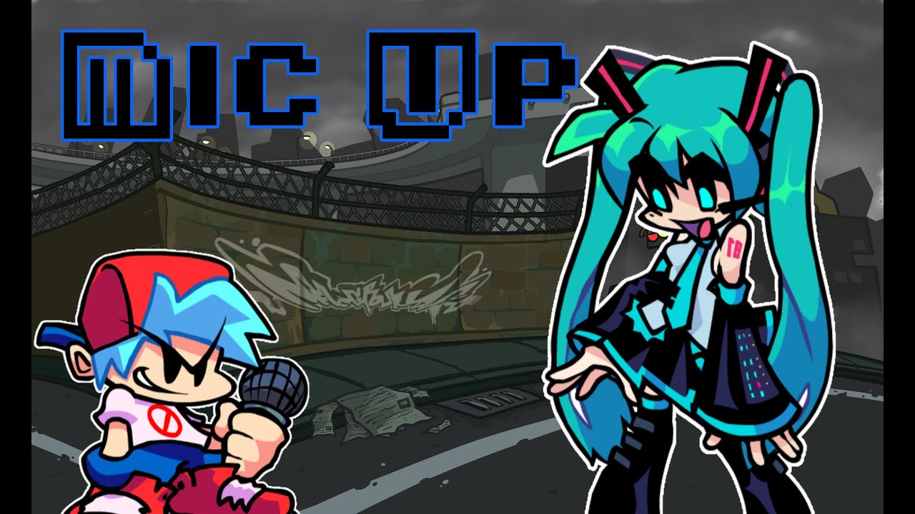 Mic Up (Lit Up (Bf Mix) But Miku Sing It) - FNF Cover - YouTube