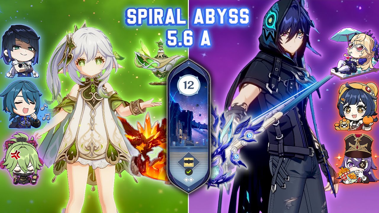 Nahida Hyperbloom & Full B4 Overload Team | Spiral Abyss 5.6 A Floor 12 ...