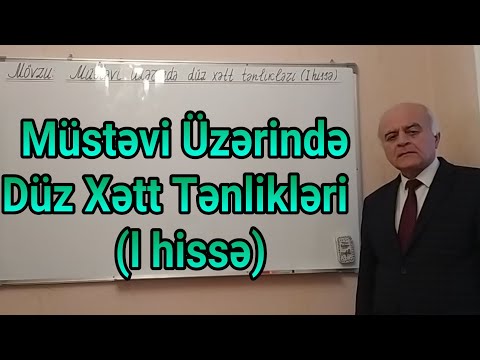 Ali Riyaziyyat Dərs 29(Müstəvi Üzərində Düz Xətt Tənlikləri)[l hissə]