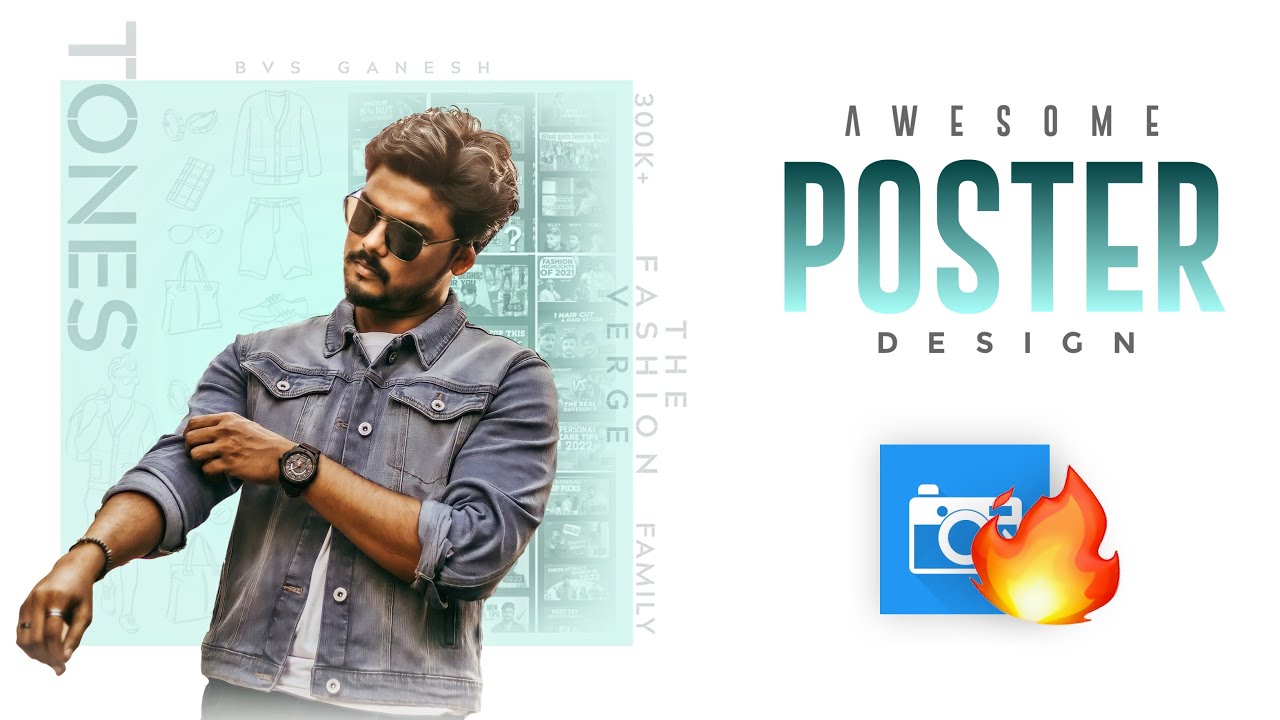 Awesome poster editing of @TheFashionVerge || cherry editing zone - YouTube