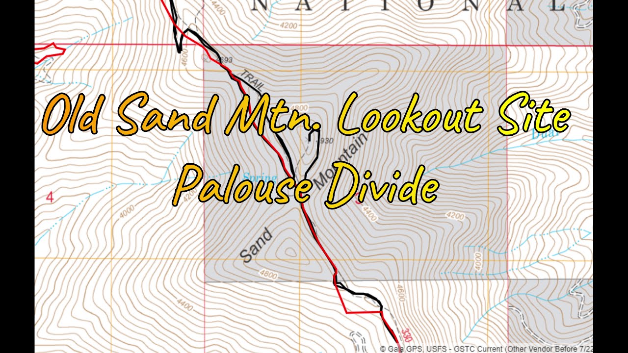 Old Sand Mtn Lookout Palouse Divide - YouTube