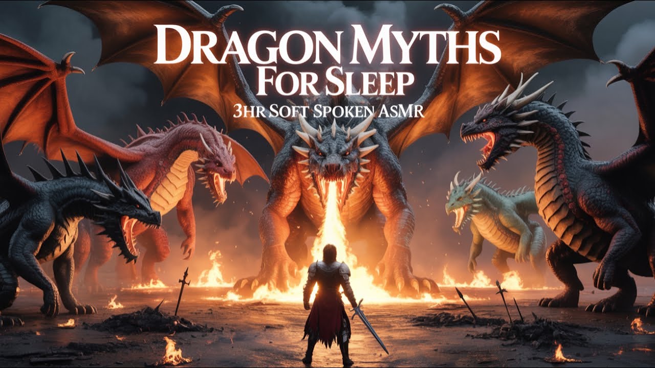 Soothing Dragon Myths for SLEEP | 3 Hours Soft Spoken ASMR Fantasy ...