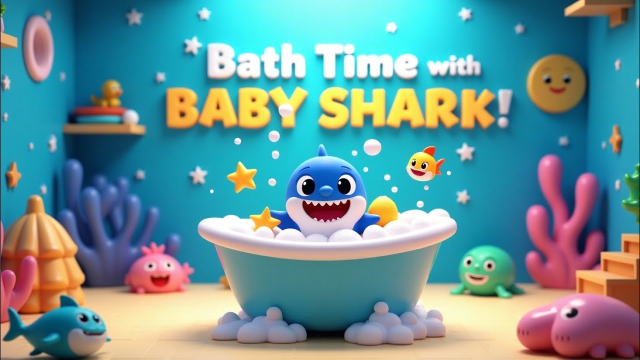 🛁🦈 Bath Time with Baby Shark | Fun & Clean Song for Kids! 🫧🎶 - YouTube
