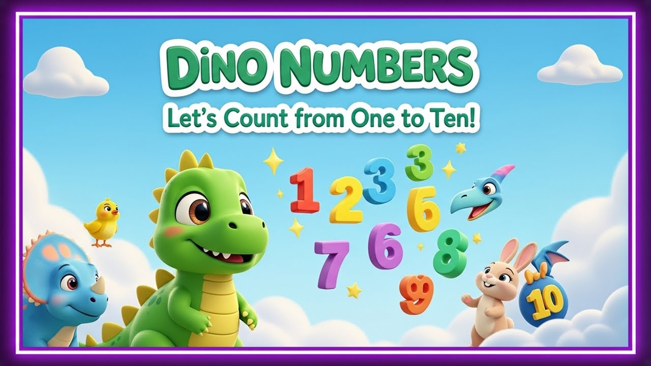 Dino Numbers: Let’s Count from One to Ten! 🦖 | Fun Learning Song for ...