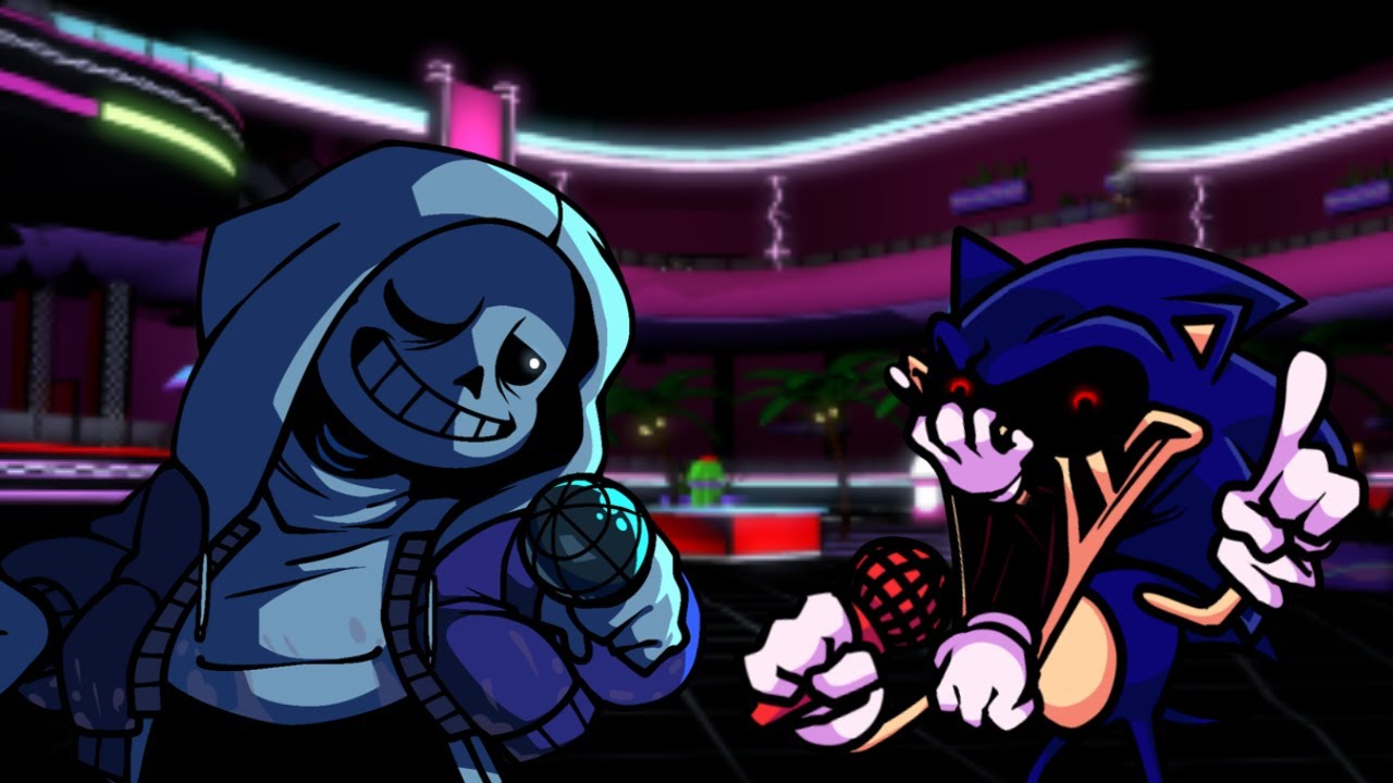 Cornered Sans VS Sonic Exe 🎶 (FNF Take it) - YouTube