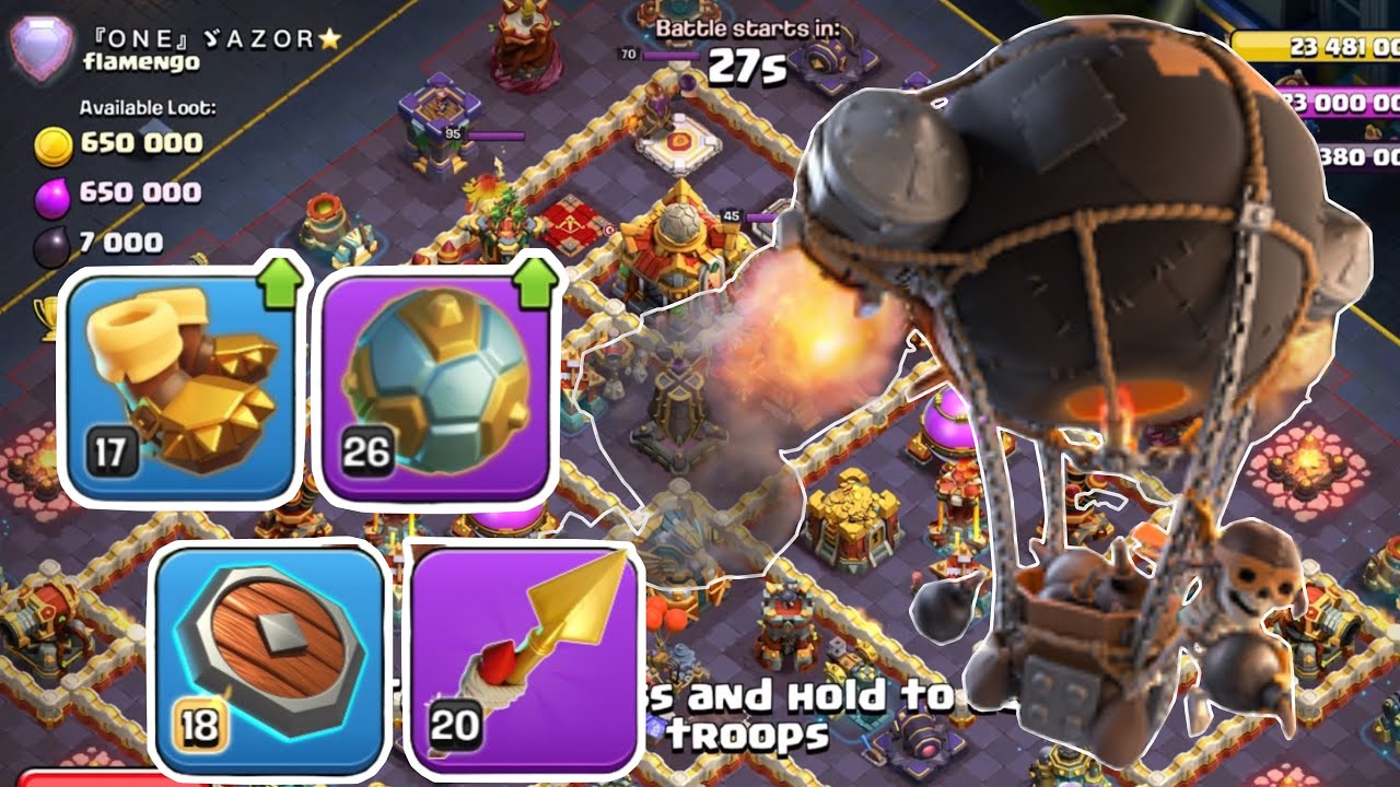 Fireball rocket loon attack strategy |Legend League Attacks#24|Clash of ...