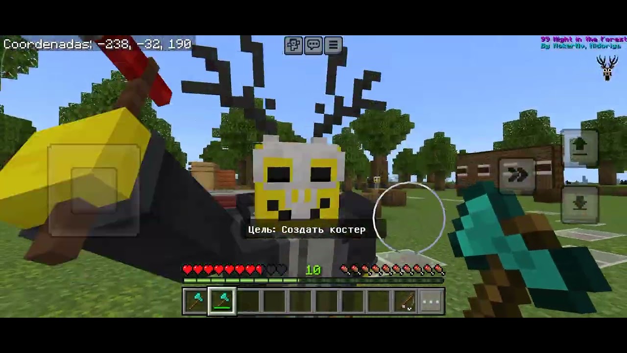 Jugando un mod de 99 noches en el bosque en Minecraft!!! - YouTube