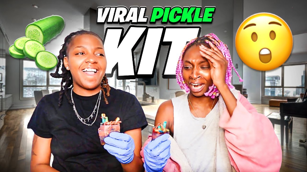 TASTING THE VIRAL BLUE RASPBERRY CHAMOY PICKLE - YouTube
