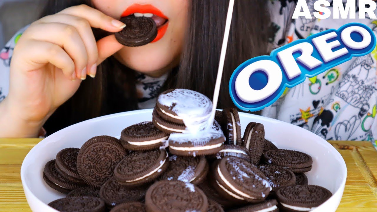 ASMR OREO CEREAL NO TALKING EATING SHOW EATING SOUND SOFT CRUNCHY SOUND ...