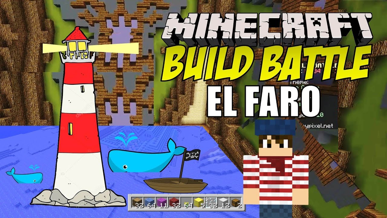 Minecraft: Build Battle, El Faro y su luz de la Victoria. - YouTube