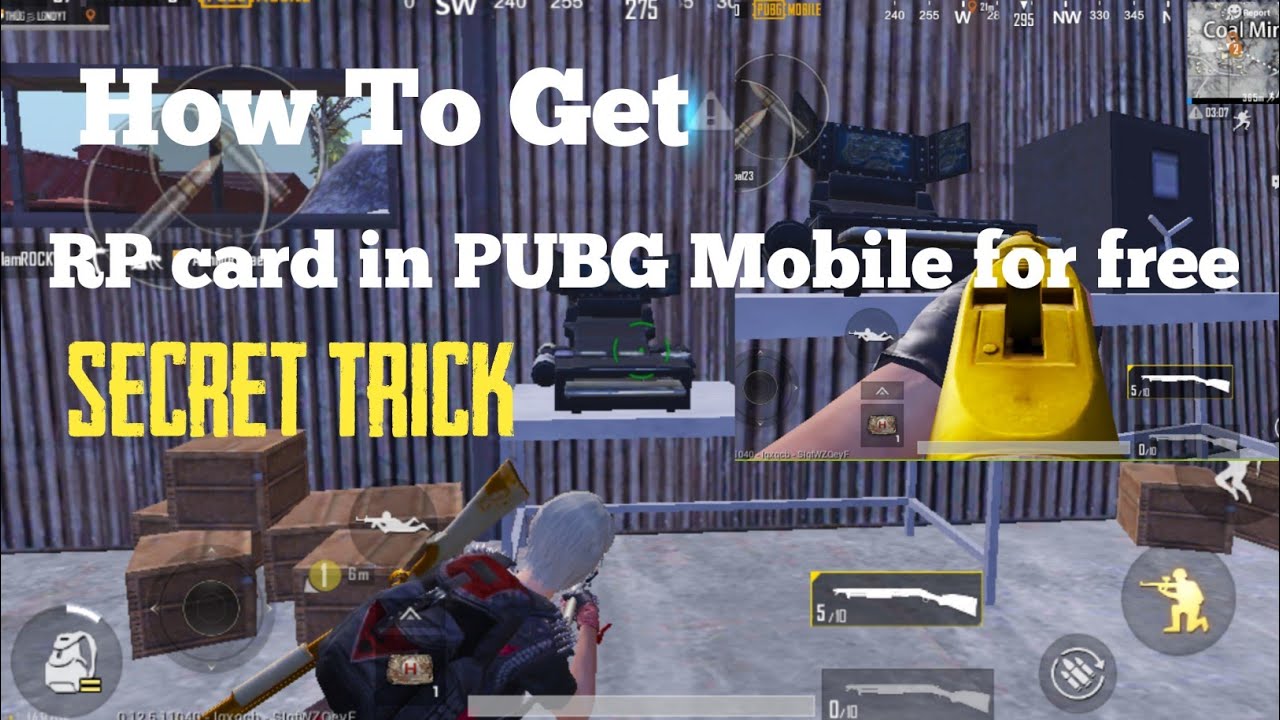 How to Get Free RP Card in PUBGM. SECRET TRICK.. - YouTube