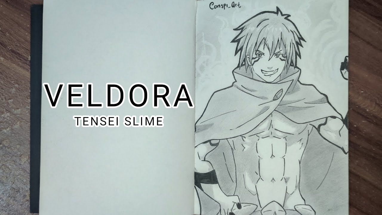 [ASMR] Speed Drawing Anime: Veldora Tempest from Tensei Shitara Slime ...