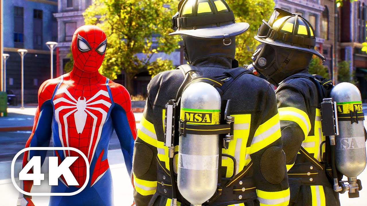 Peter Parker sends the Spider-Bot to save the Firefighters ULTRA 4K ...