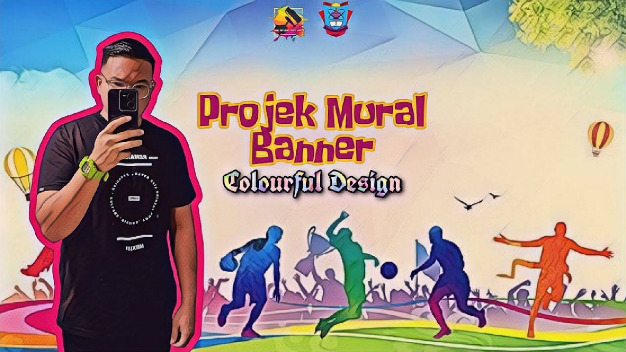 Projek Mural ke 32/ Banner Atas Playwood/Colourful Design/SK Long ...