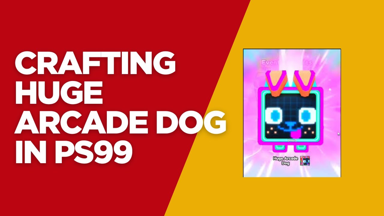 CRAFTING HUGE ARCADE DOGS IN PET SIMULATOR 99 NEW TRADING CARD UPDATE ...