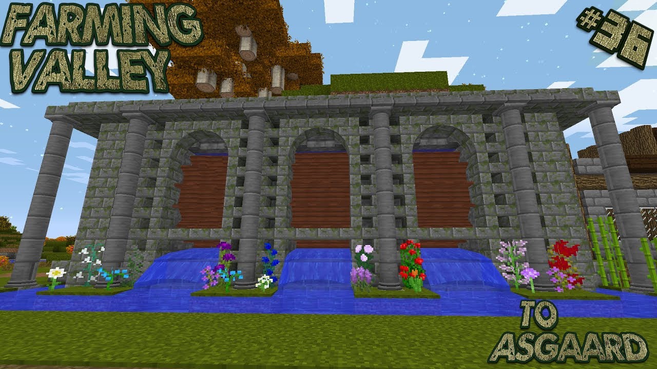 Farming Valley Modded Minecraft LP EP #36: Decorating Our Waterwheel ...