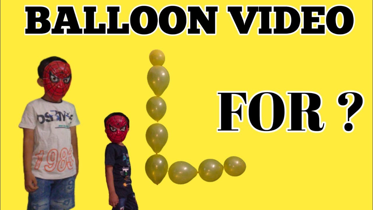 Learn abcd with balloon | L balloon Surprise | Abcd song | - YouTube