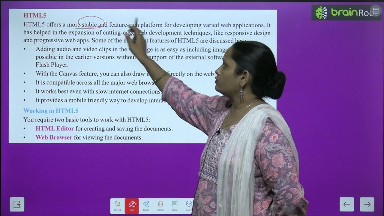 BRAIN ROOT CYBER CREATORS CLASS 6 CHAPTER 7 THE WEB MAGIC FIRST STEPS INTO HTML AND CSS - YouTube