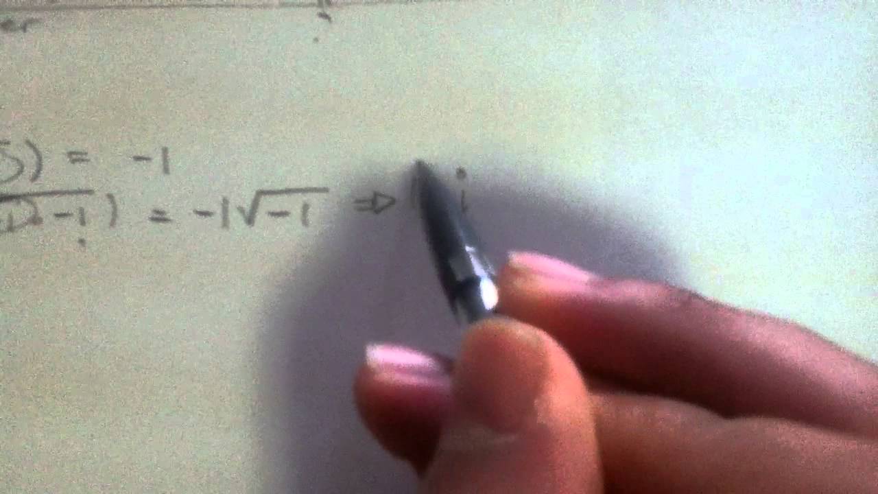 Algebra II. The imaginary number (i) and the concepts on powering (i ...