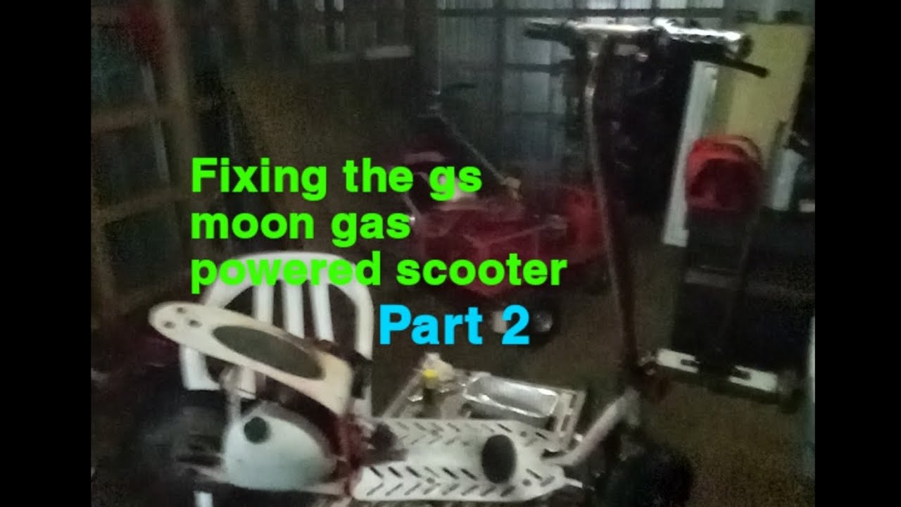 Fixing the gs moon gas powered scooter part 2. - YouTube