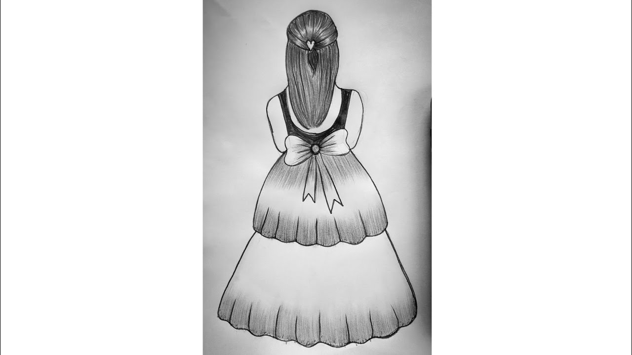 How to draw a easy girl drawing step by step || - YouTube