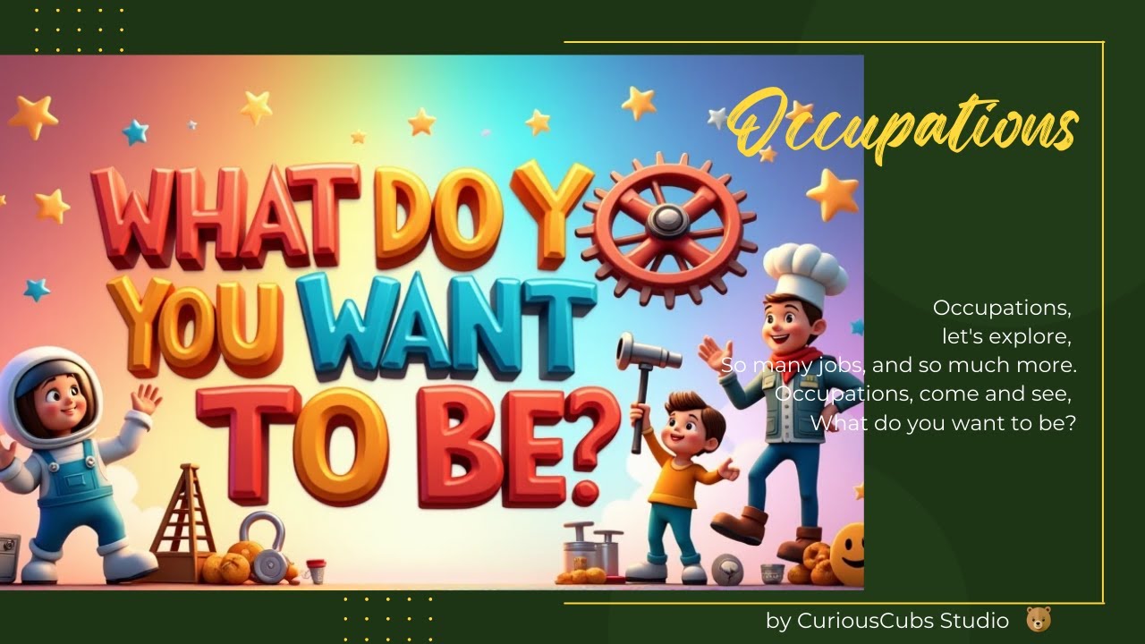 Occupations: What Do You Want To Be? | kids song | kids animation ...