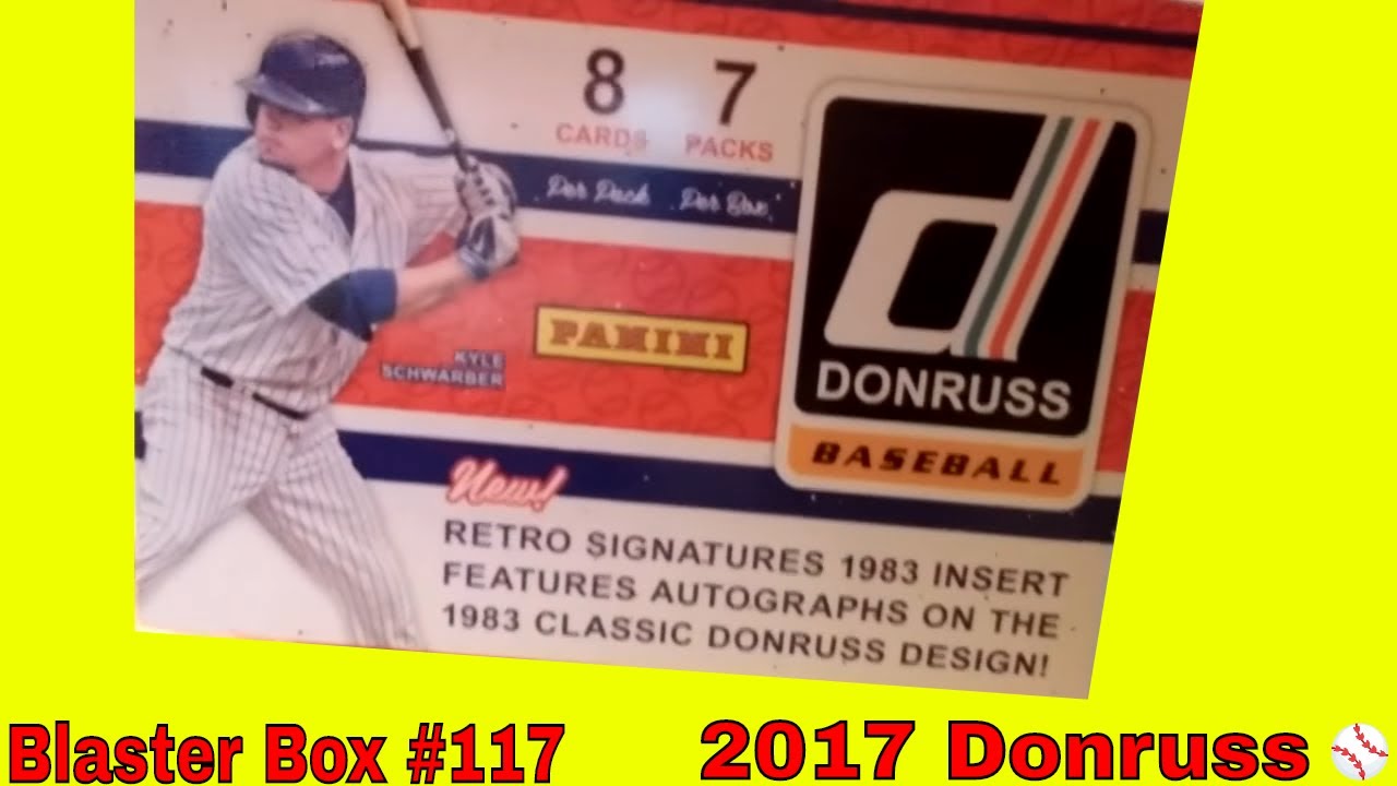 Blaster box #117 (2017 Donruss Baseball) - YouTube