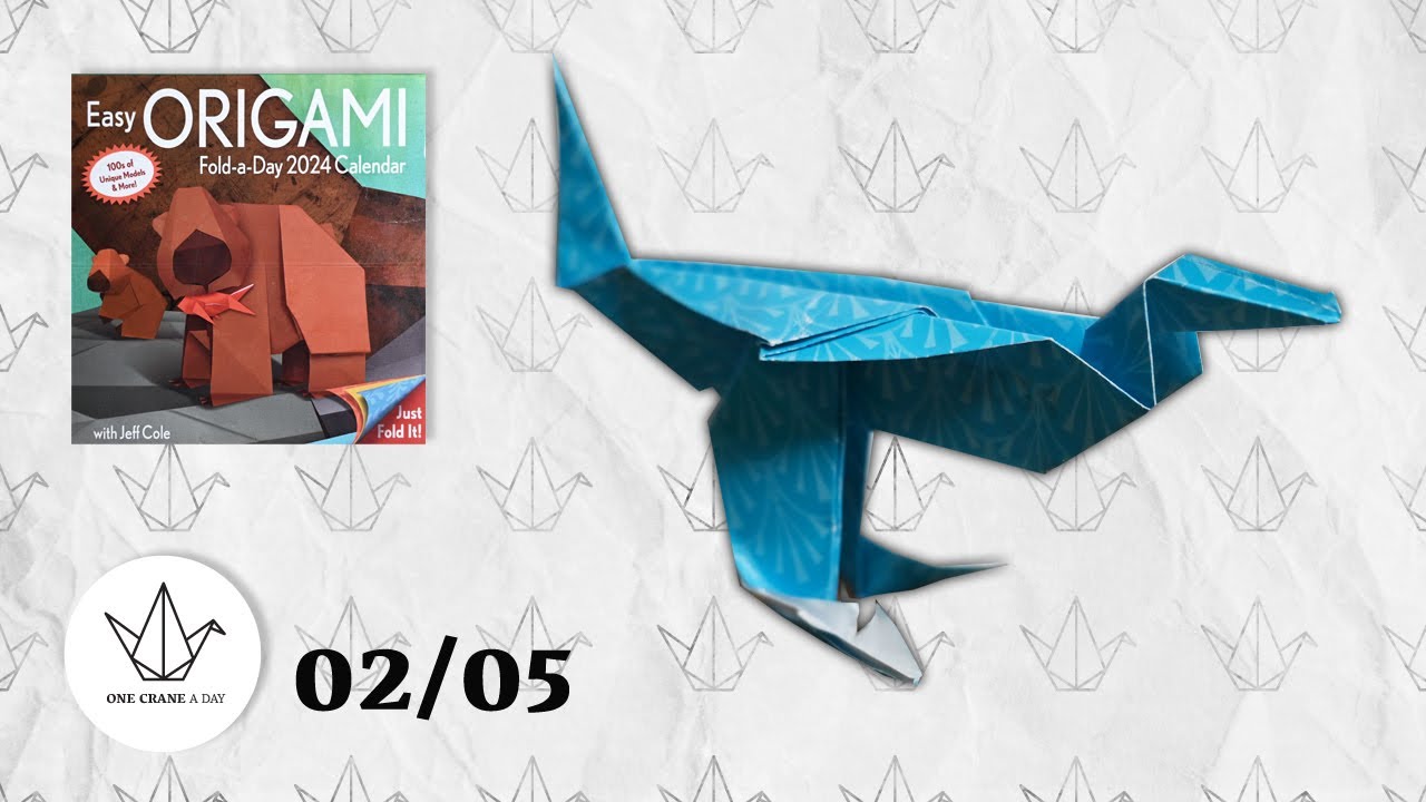 02/05 - Roadrunner - Easy ORIGAMI Calendar 2024 - YouTube