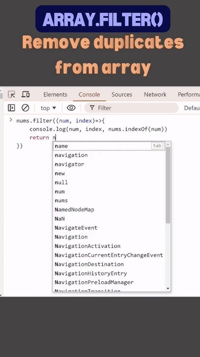 Javascript Filter Method To Remove Duplicates From An Array Javascript Youtube 9474