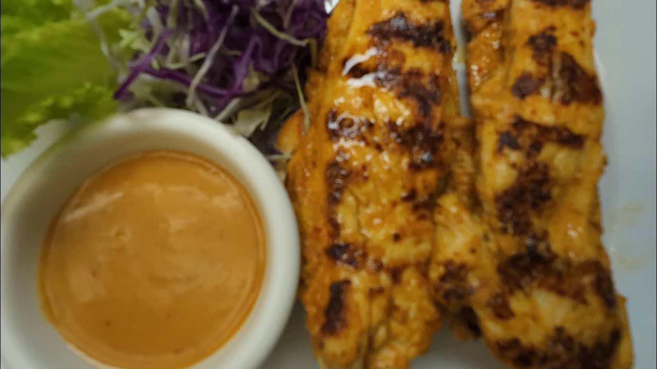 peanut sauce ingredient Spring Rolls chicken & satay -7 - YouTube