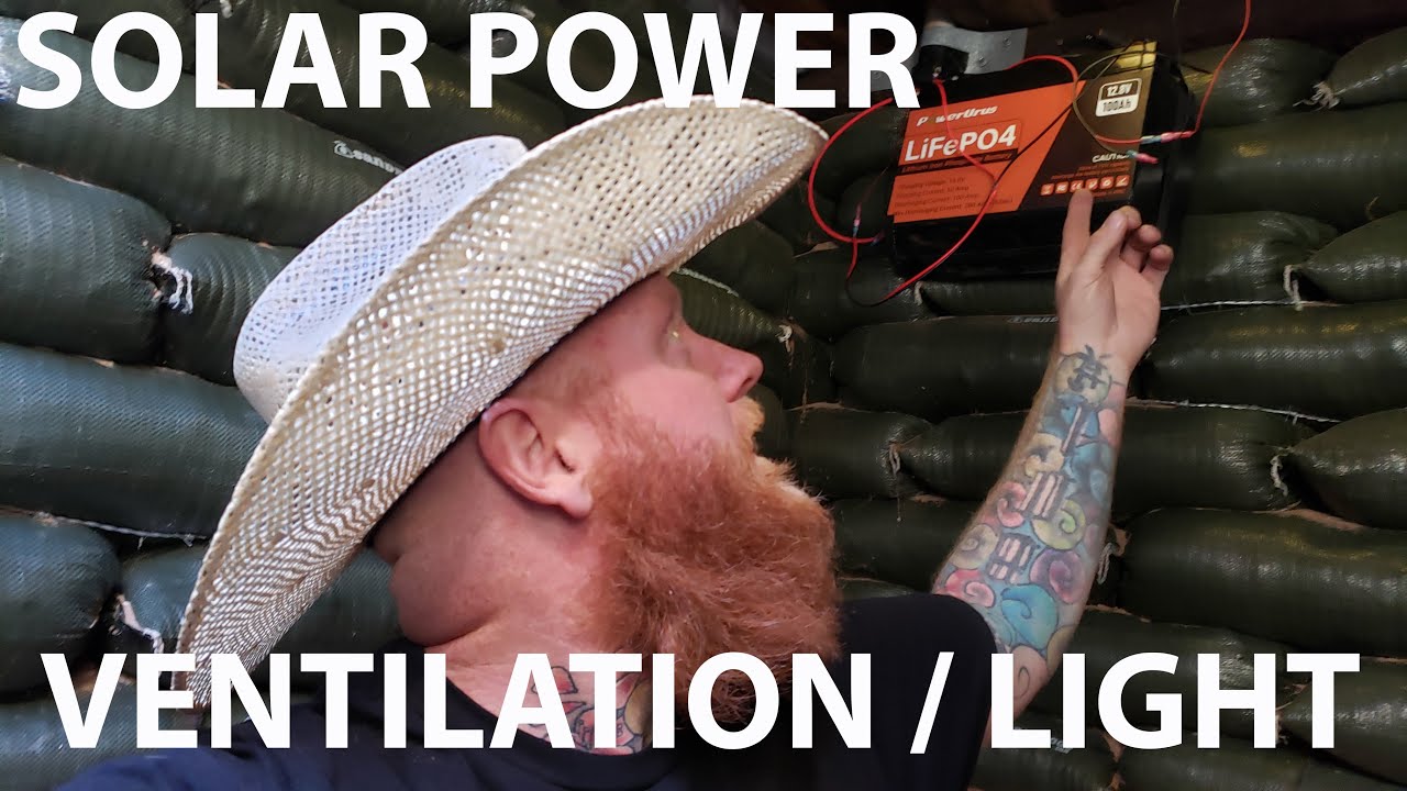 DIY Root Cellar Build - Solar Power Light and Ventilation - YouTube