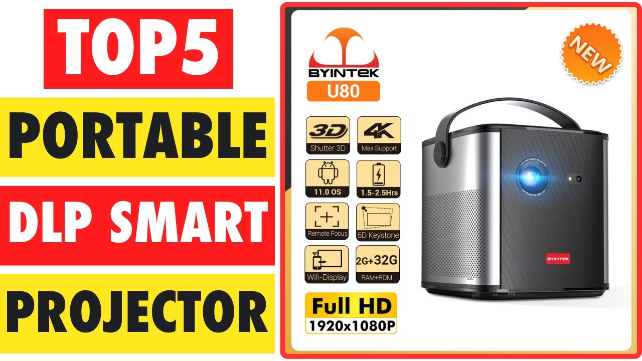 Top 5 Best DLP Smart Projector In 2024 | Mini Projector Portable - YouTube