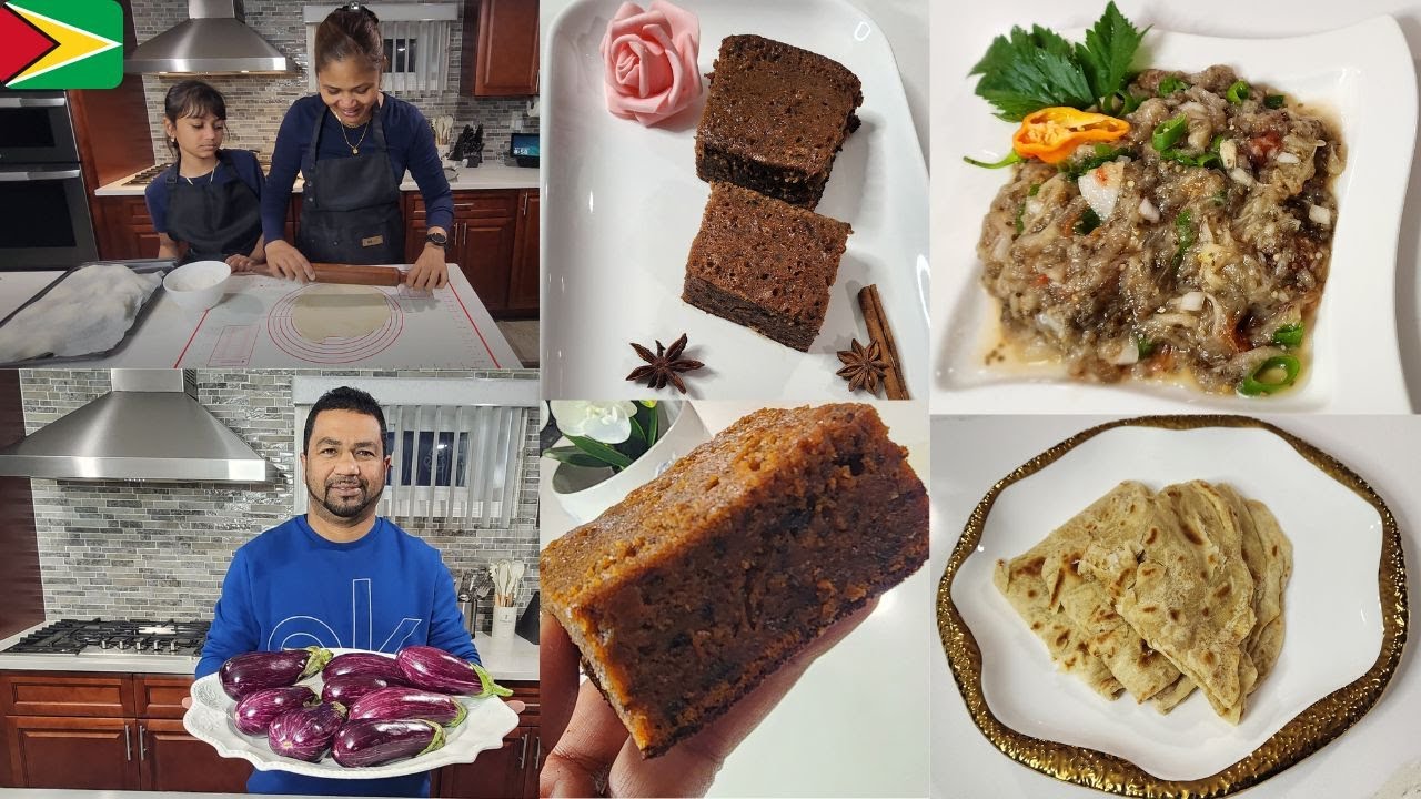 🇬🇾 Guyanese Style Baigan /Eggplant Choka And Paratha/ Oil Roti🇬🇾 - YouTube