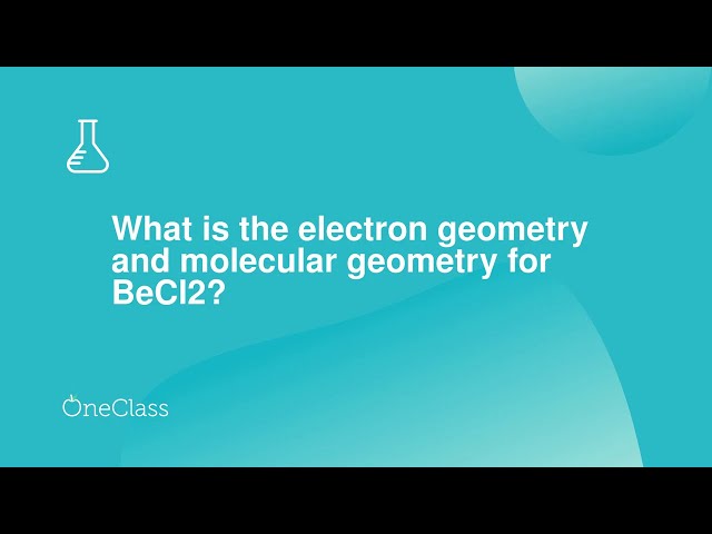 Becl2 Molecular Geometry And Electron Structures Of Ternary