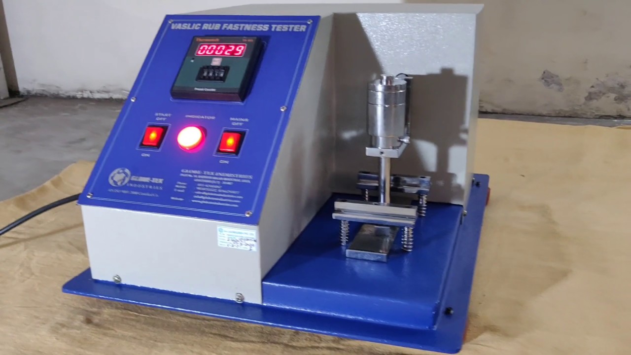 Veslic Rub Fastness Tester/Abrasion Tester For Sole Leather - YouTube
